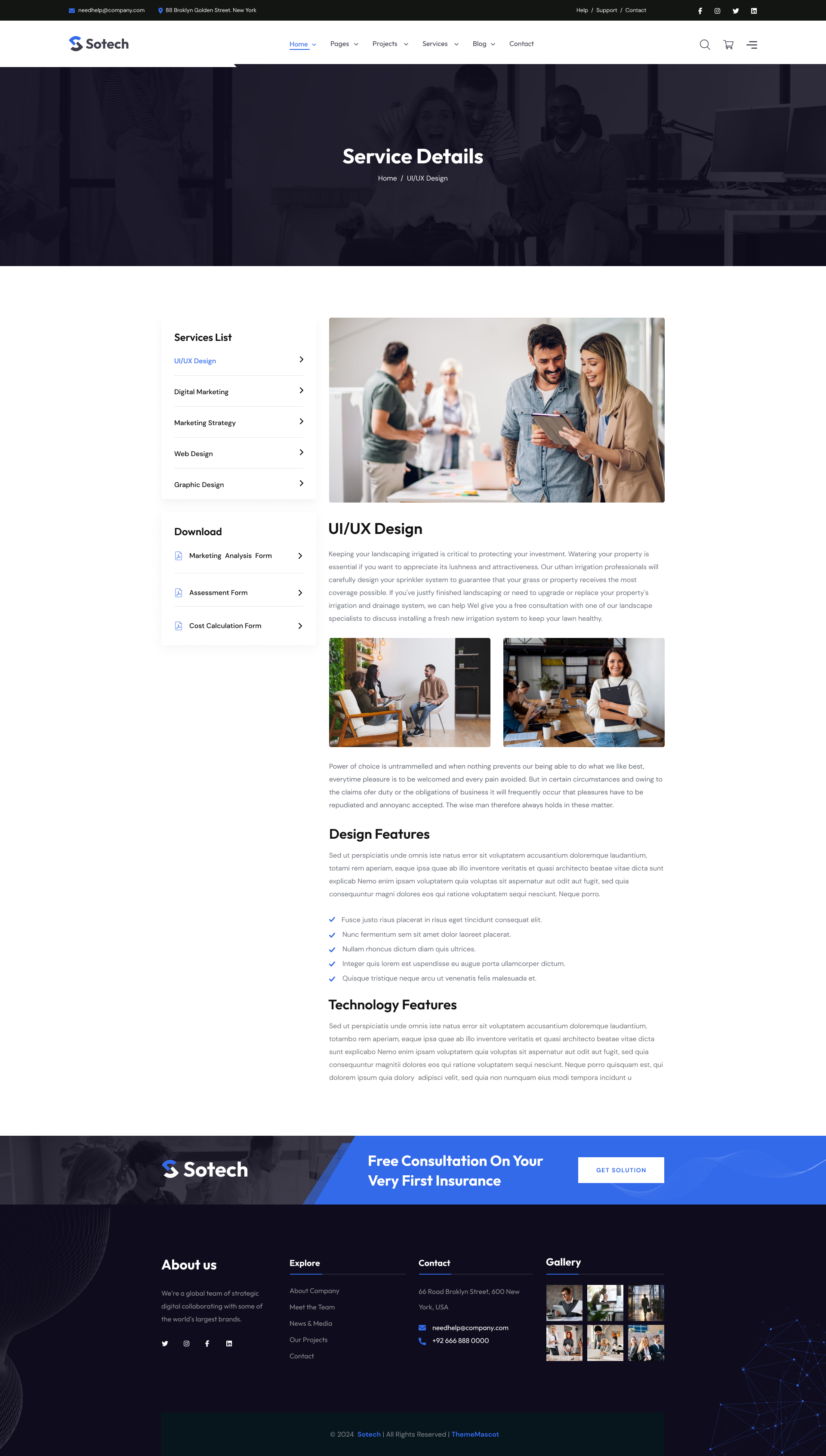 Sotech - Technology & IT Solutions Figma Template by thimshop | ThemeForest